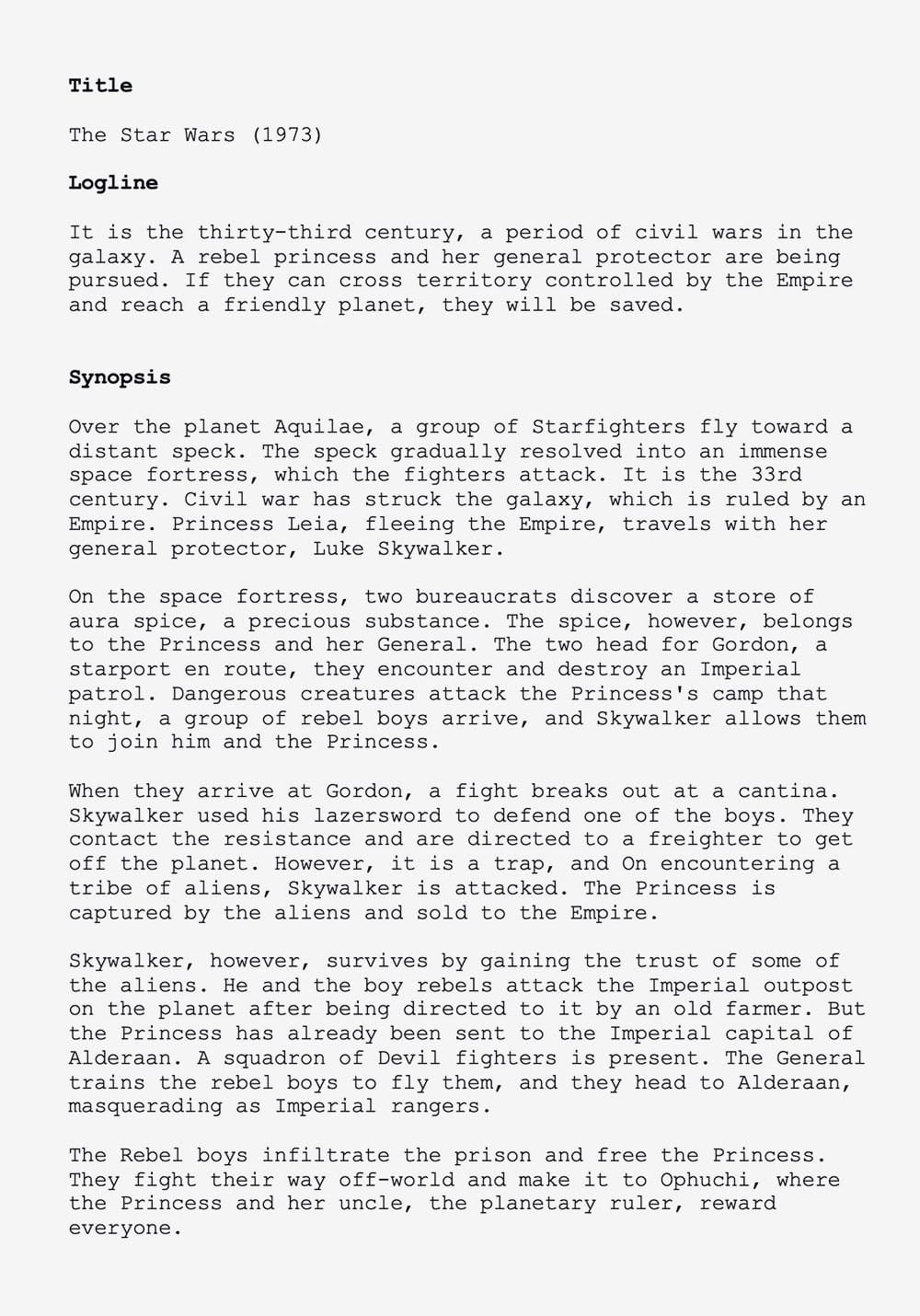 How To Write A Film Synopsis That Sells FREE Template 